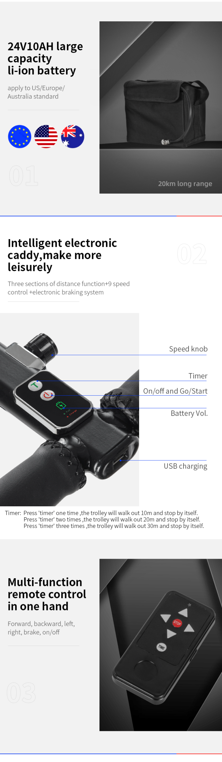 Buy Wholesale China Hot Selling Electric Golf Scooter Foldable Remote ...