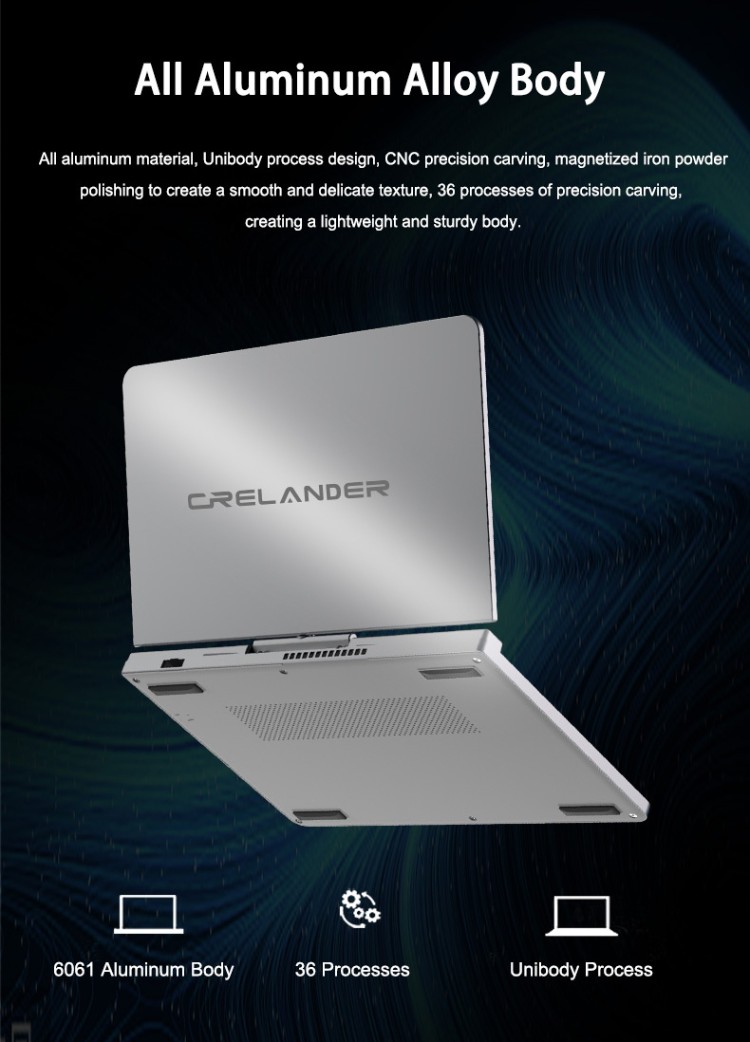 Crelander 2 In1 Mini Laptop 8 Inch Intel Alder Lake N100 Cpu Touch Screen Ddr5 12gb Ram 1tb Ssd ...