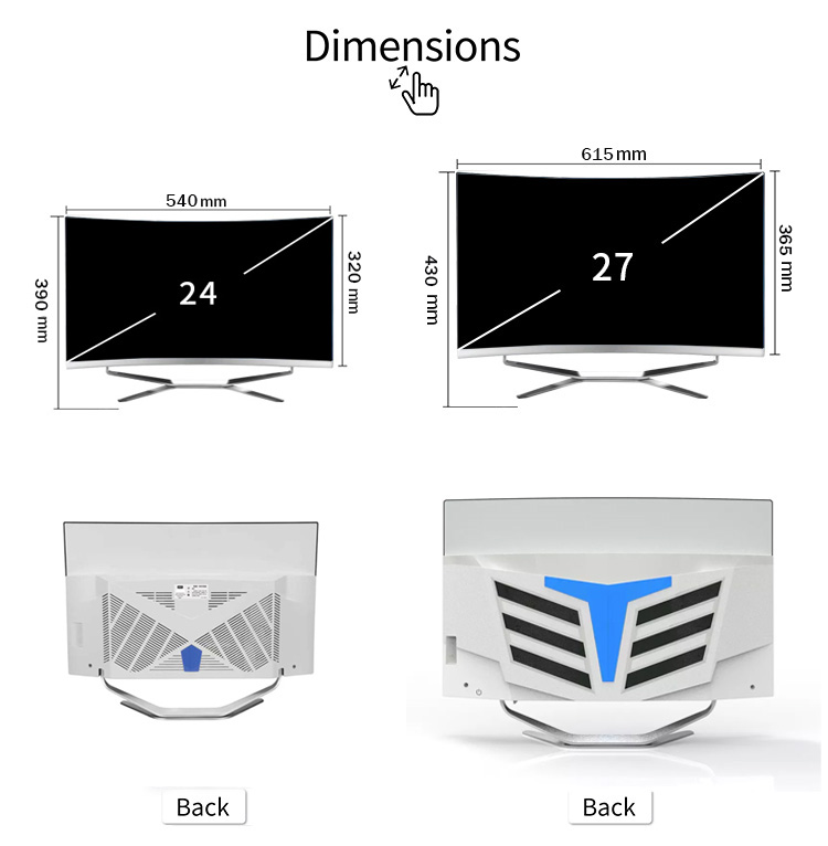 Buy Wholesale China 24/27 Inch Pc Core I3/i5 Gaming Desltops I7 Monitor ...
