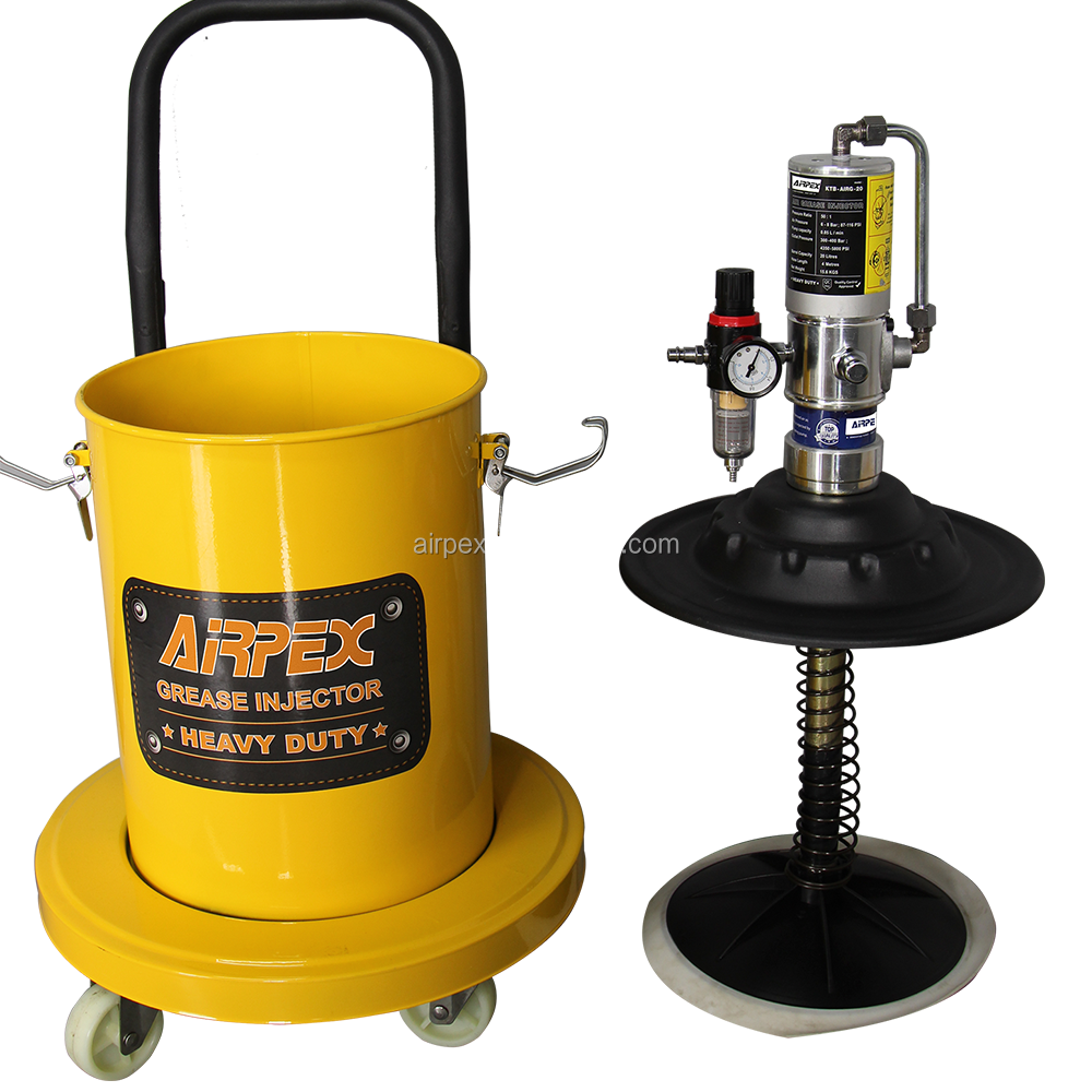 20 L Ap-airg20 Pressure Ratio 50:1 Grease Pump Grease Gun Pneumatic ...