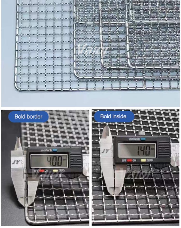 Factory Sale Food Grade Stainless Steel Bbq Grill Grates Wire Mesh ...