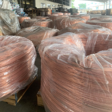 Copper Rod Etp/scr 20mm Copper Rod 99.99% Cu Non-alloy Packed In Coils ...
