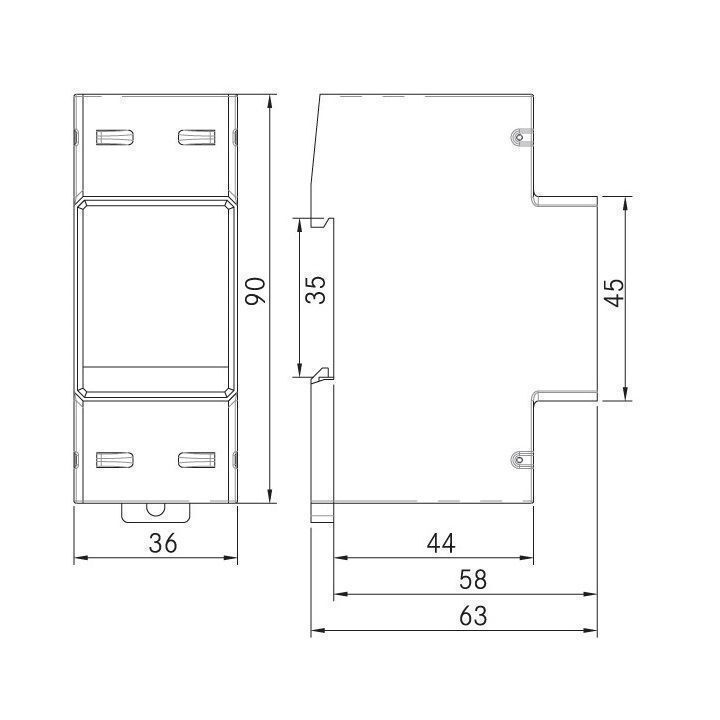 Buy Wholesale China Single Phase Din Rail Smart Energy Meter With Rs485 ...