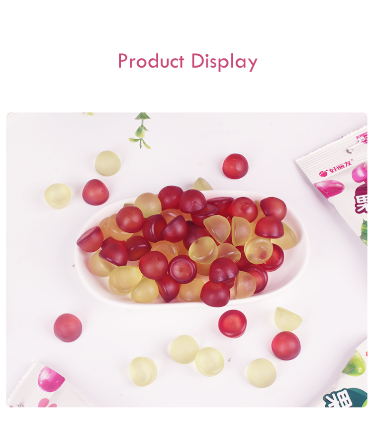 Chinese Grape Flavor Natural Hot Selling Green Soft Gummy Chewy Candy ...