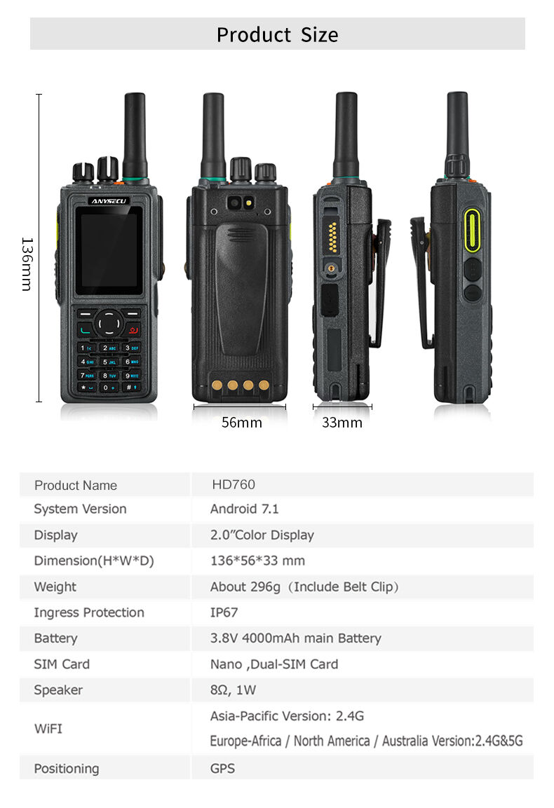 Buy Wholesale China Anysecu New Product 4g Poc Lte Radio Hd760 Ip67 ...