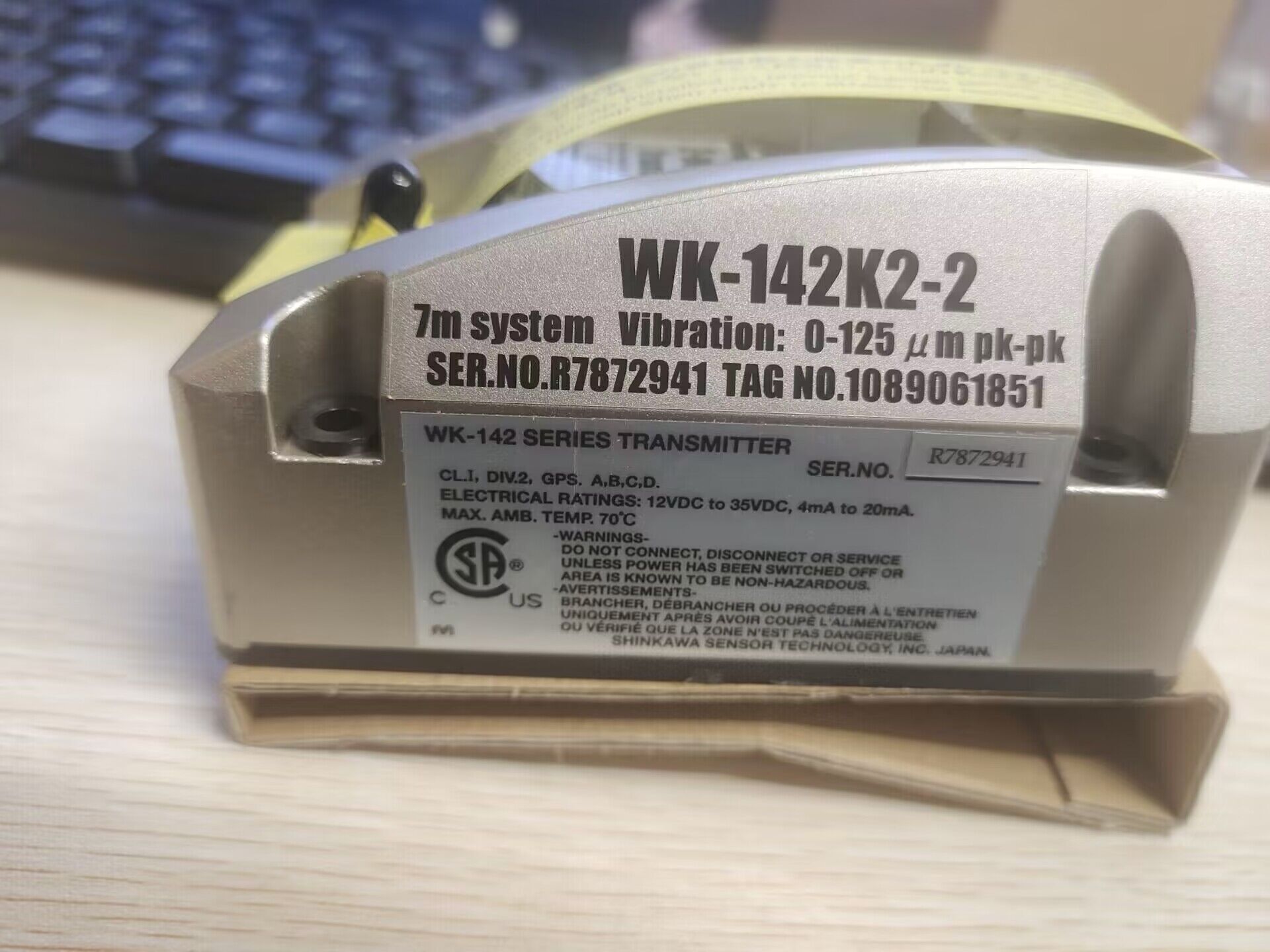 Buy Wholesale China Wk-142k2-2 Vibration Transmitter Electronic ...