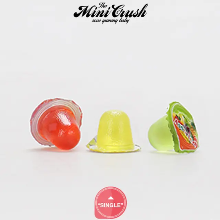 Minicrush 100pcs Round Jar Mixed Sweet Mini Fruit Jelly Car Candy ...