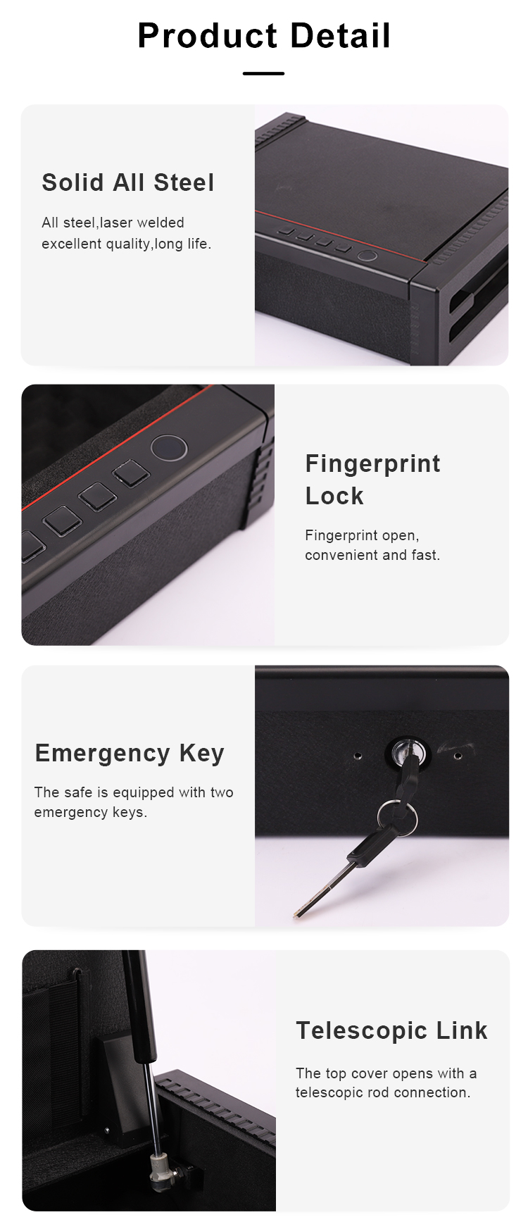 Buy Wholesale China Fingerprint Lock Gun Safe Box Manufacturer Custom ...