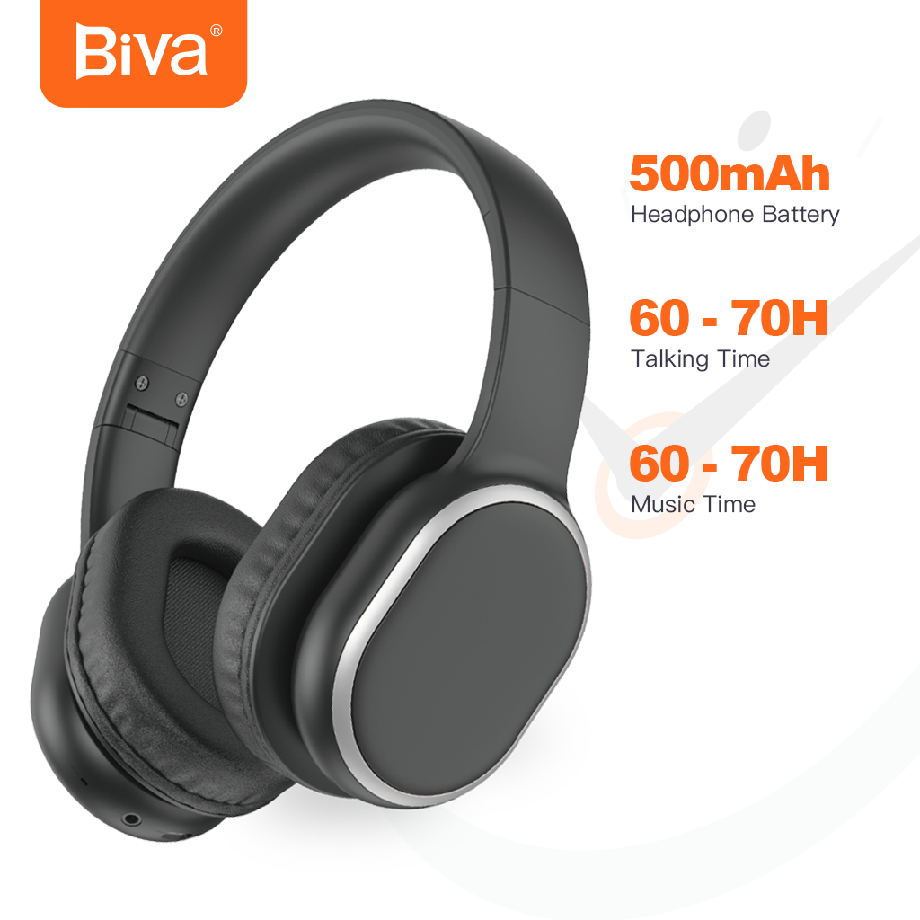 Biva Hd-02&bestseller Upgraded Active Noise Cancelling Headphones Bluetooth Over Ear Earphones ...