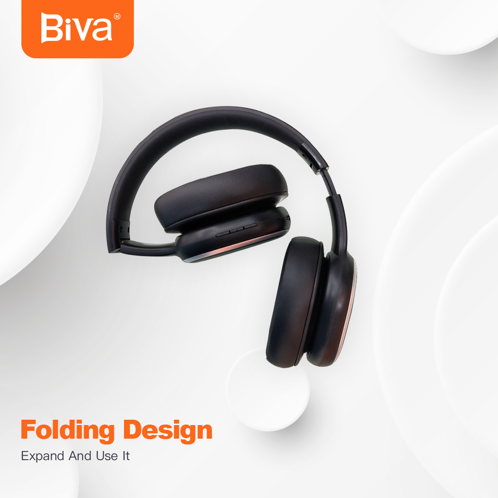 Biva Hd-02&bestseller Upgraded Active Noise Cancelling Headphones Bluetooth Over Ear Earphones ...