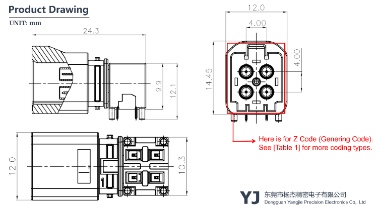 Buy Wholesale China Yj Cam Right Angled 4pin Z Code Mate-ax Fakra ...