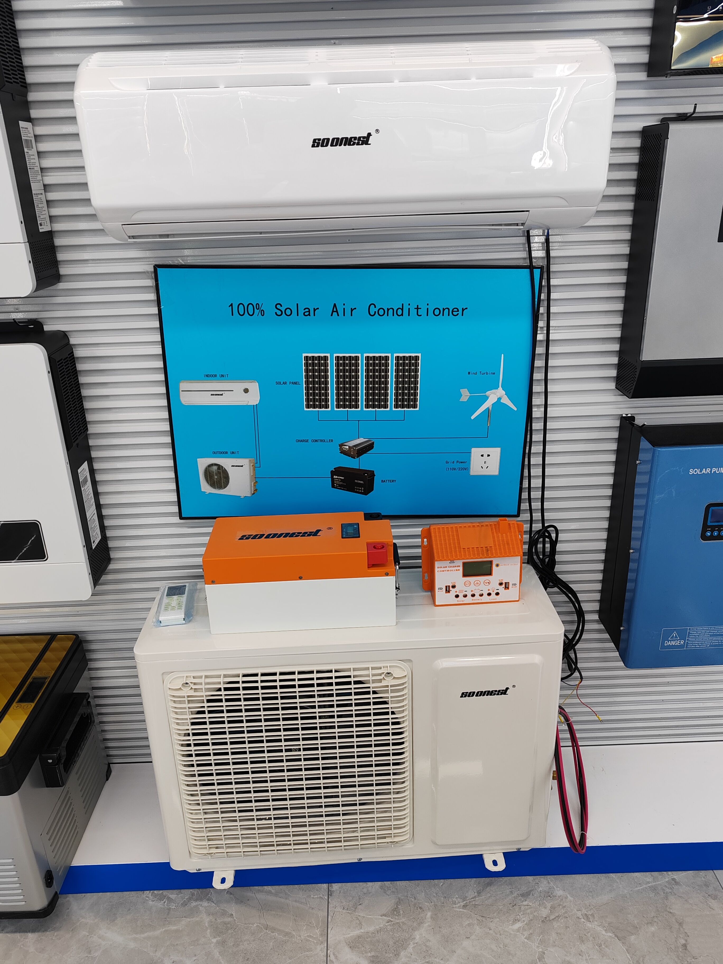 Buy Wholesale China Solar Hybrid Ac/dc Air Conditioner Split Pv Direct ...