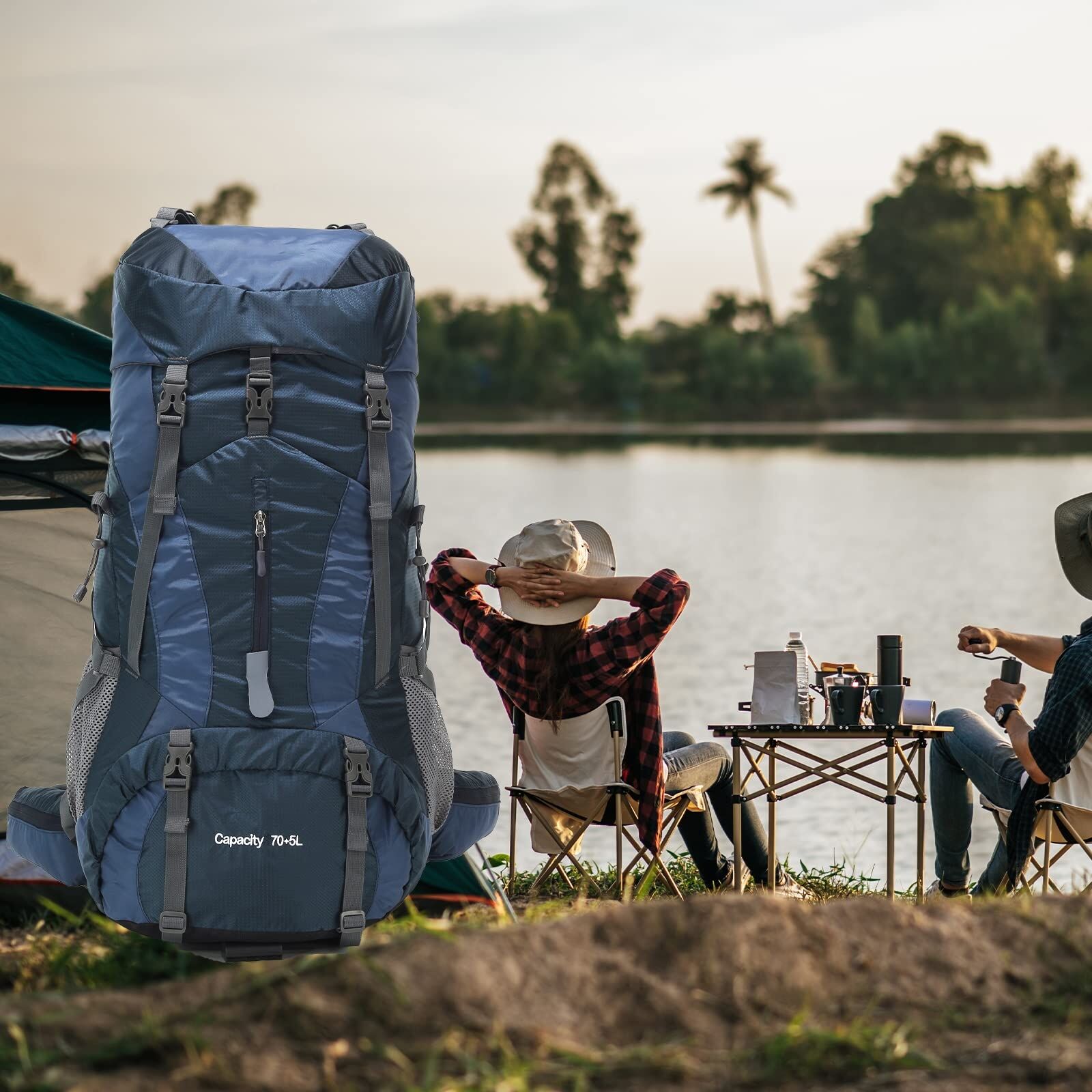 Buy China Wholesale 70l Camping Hiking Backpack With Rain Cover ...