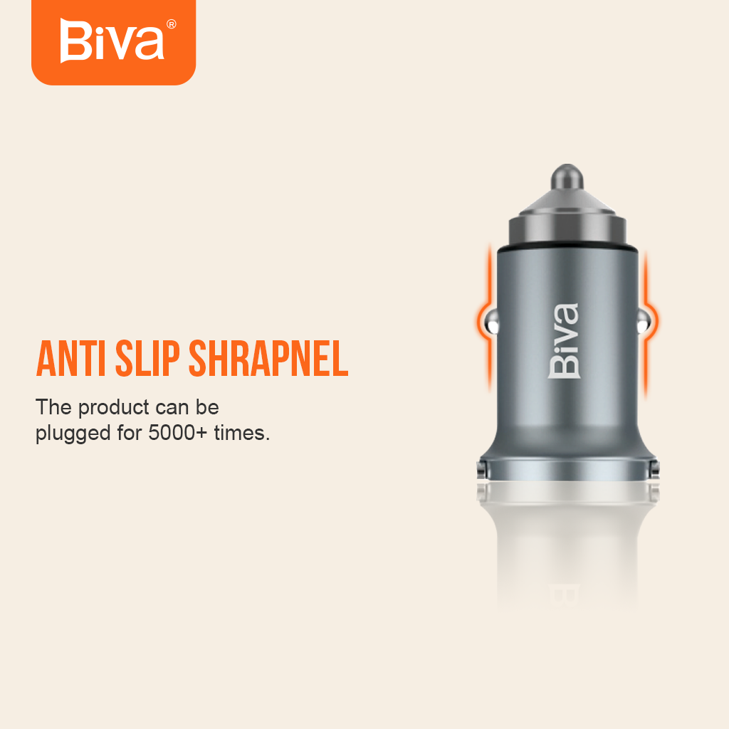 Buy Wholesale China Biva Cc-07q+c&high Quality Dual Usb+pd Car Charger Pc+ Abs Material 3a Fast ...