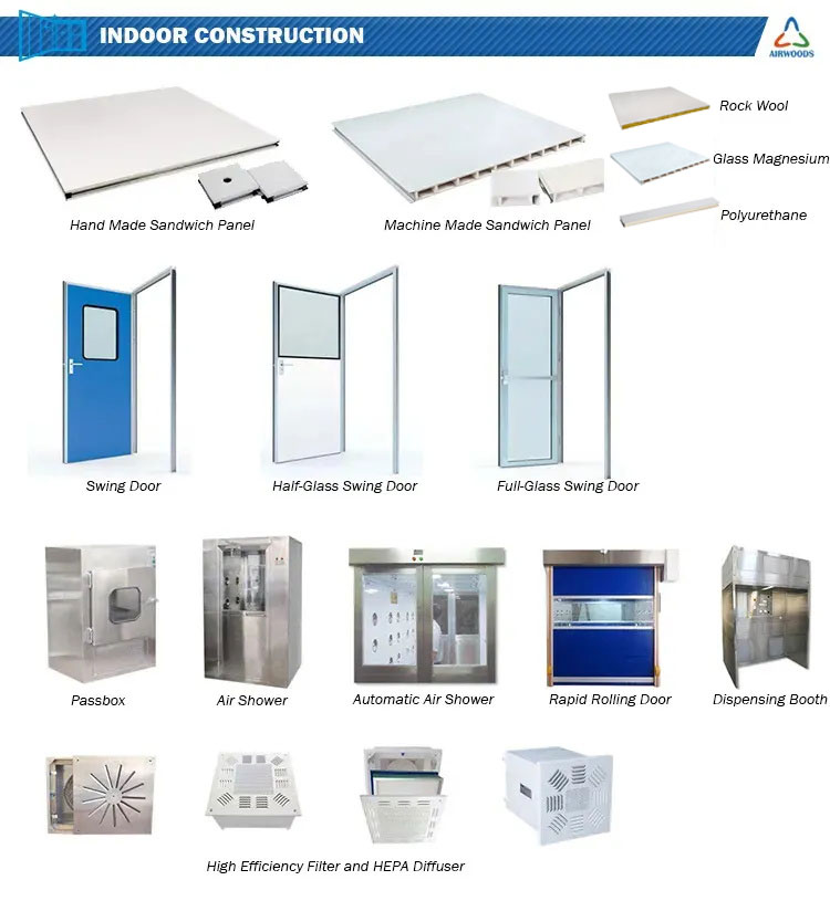 Gmp Grade Walls And Cleanroom Flooring Systems Cleanroom Hepa Filters ...