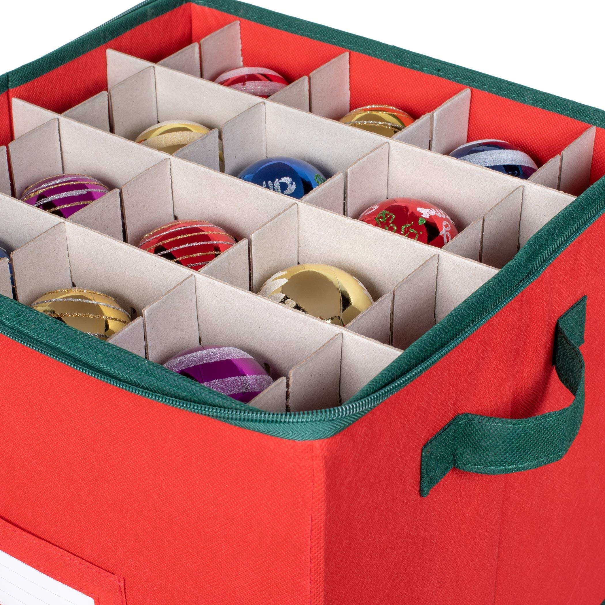 Hot Selling 80-grids Christmas Ball Storage Box 600d Oxford Non-woven ...