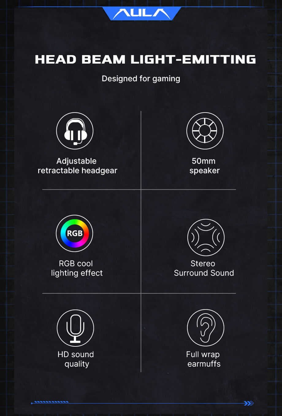 Buy Wholesale China Soai Wired Gaming Headset Rgb Cool Lighting Effect ...