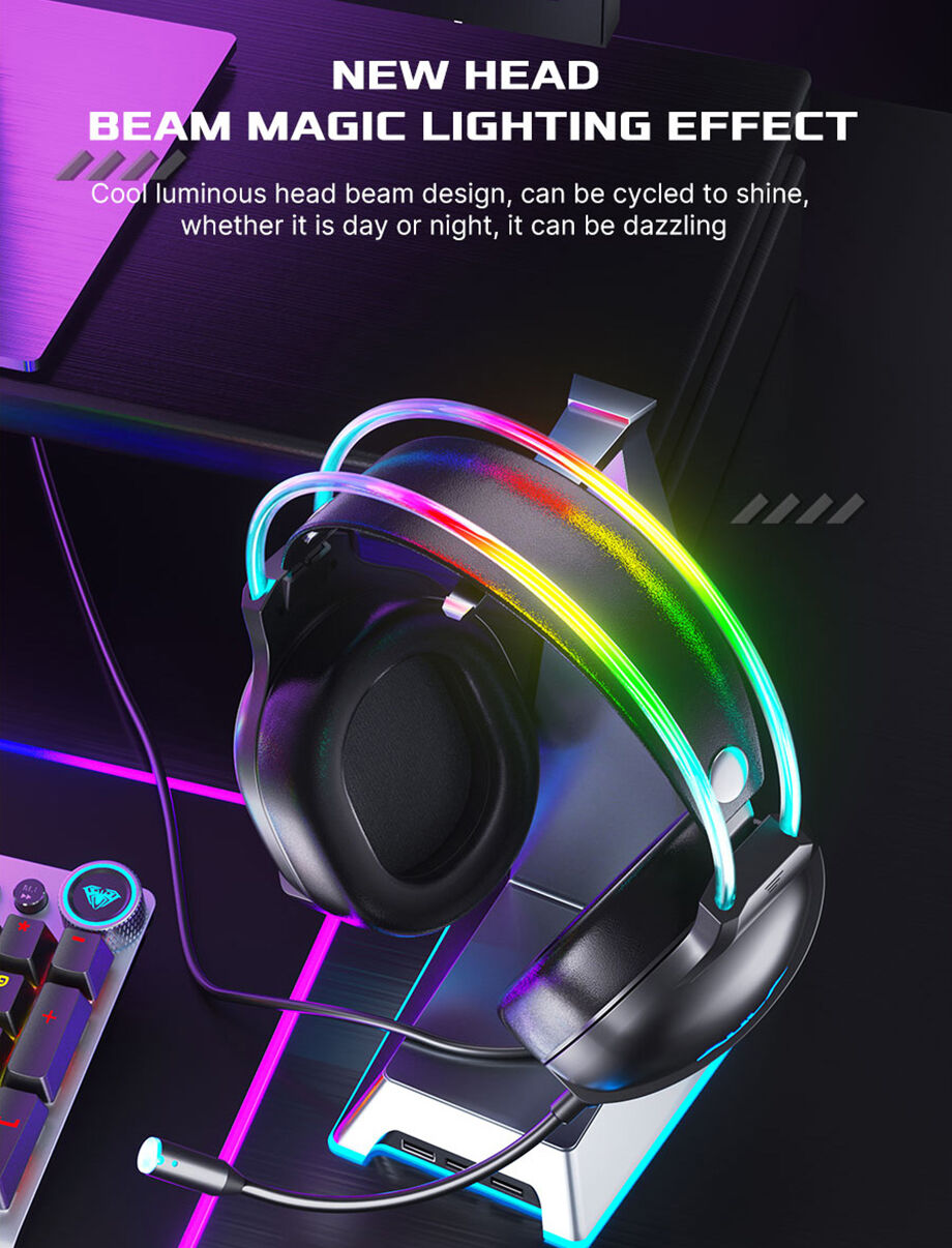 Buy Wholesale China Soai Wired Gaming Headset Rgb Cool Lighting Effect ...