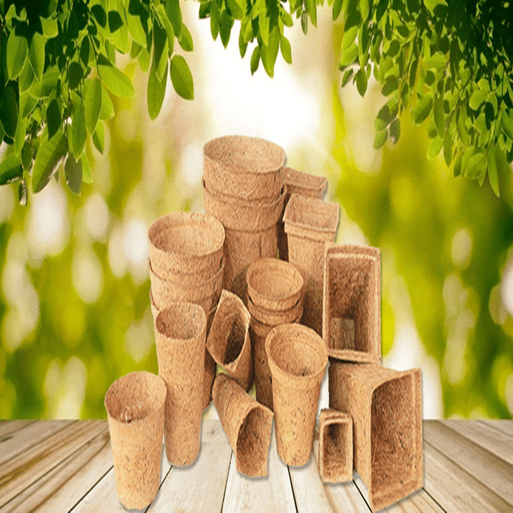 Coir Pots - Coir Plant Pots Are Made Of Selected Coir Fiber Compressed ...