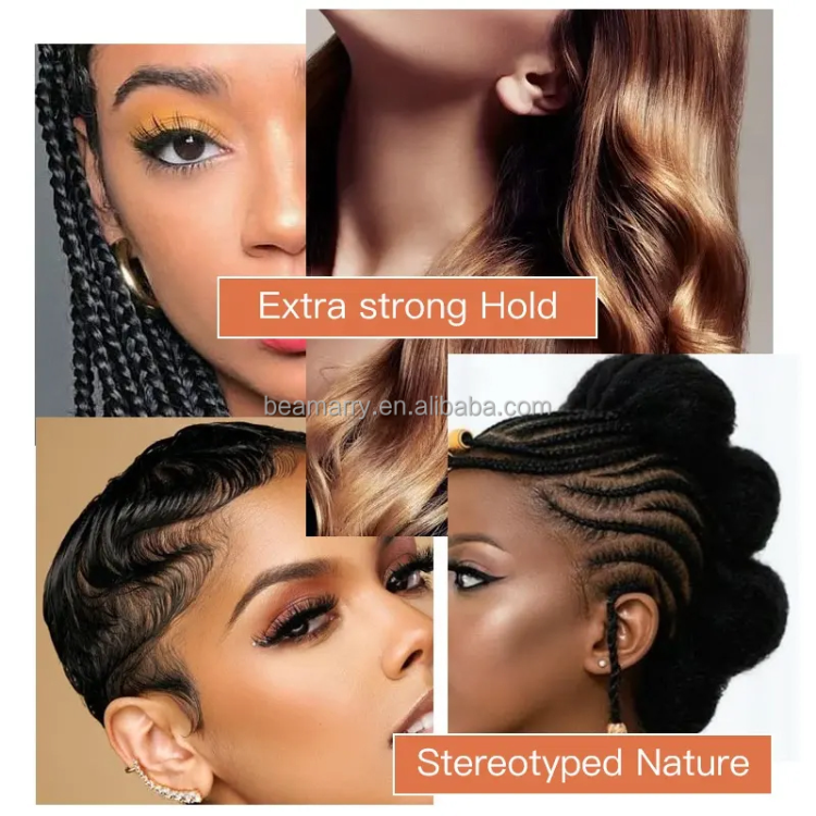 Popular Logo Design Moisturizing Shine Extra Hold Edge Control 24 Hours ...