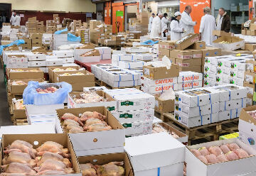 Frozen Whole Chickens, Feet, And Paws Of An Export Grade, Prepared In ...