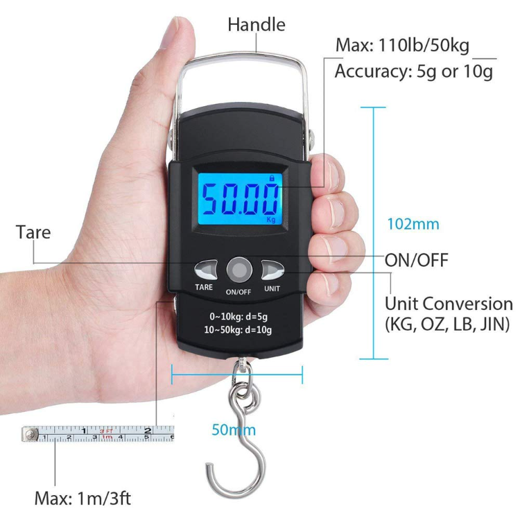 Bulk Buy China Wholesale Digital Fish Scale With Ruler Weigh Your Catch ...