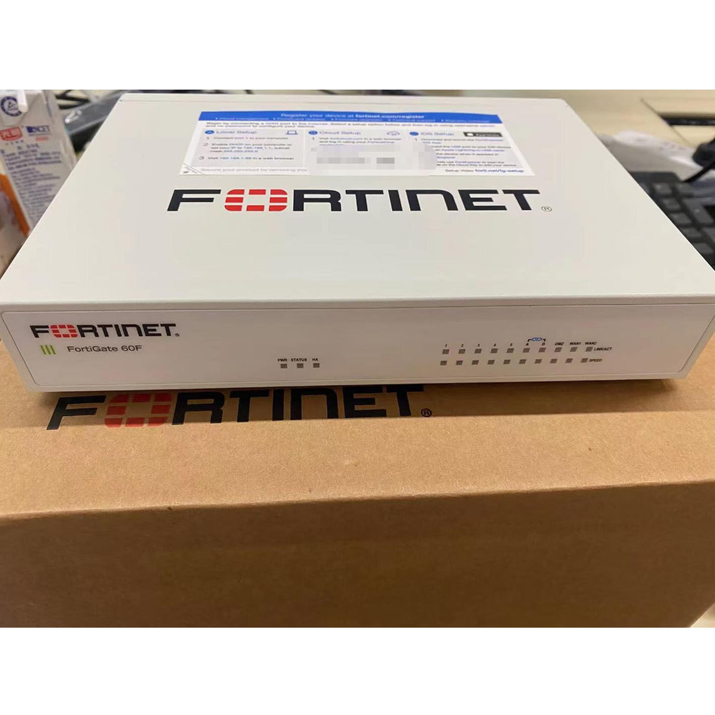 New Original Fortinet Fg-60f Fortigate 60f Fortinet Firewall 10 X Ge ...