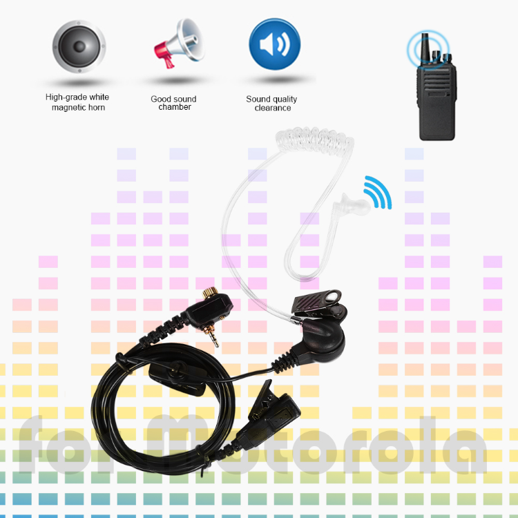 Motorola Mth800 Mth850 New Portable Concealed Earbuds Radio 1-pin ...