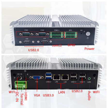 Hot Sale Hongiptc Embedded Computer Type Core I3 4005u 4010u Fanless ...