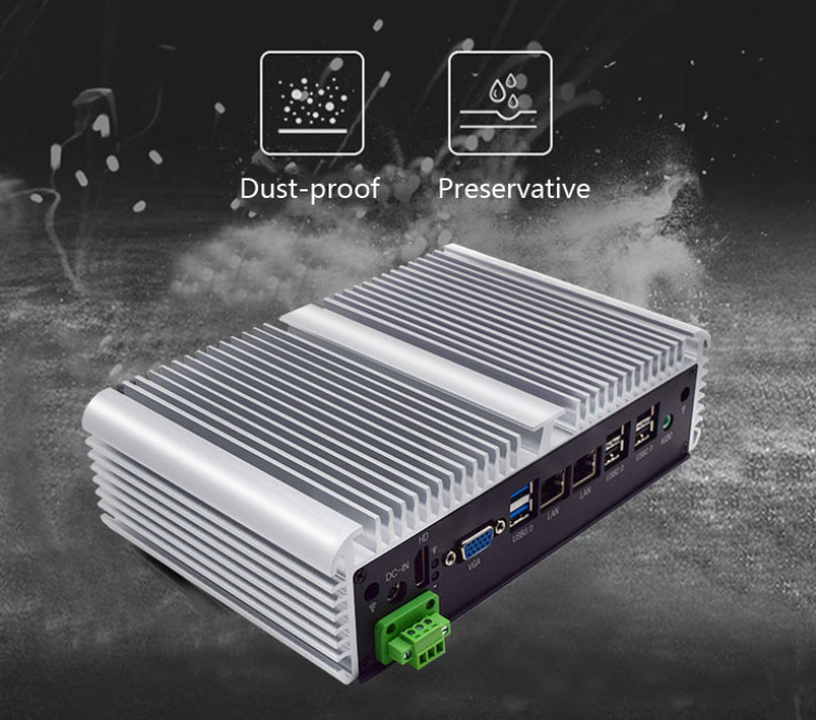 Hot Sale Hongiptc Embedded Computer Type Core I3 4005u 4010u Fanless ...