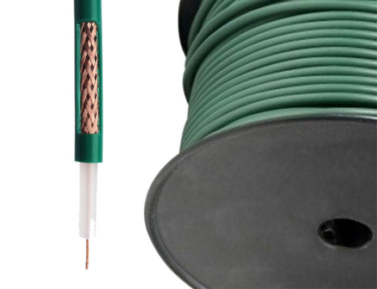 High Quality Cctv Camera Wires Kx6+2 Power Siamese Coaxial Cable Green ...