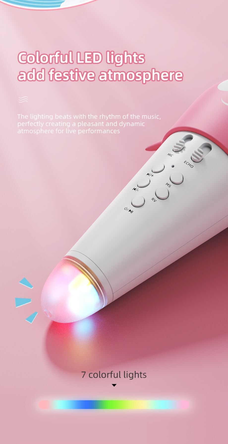 New Arrival Carrot Children Toy Cartoon Cute Microphone Karaoke Rgb ...