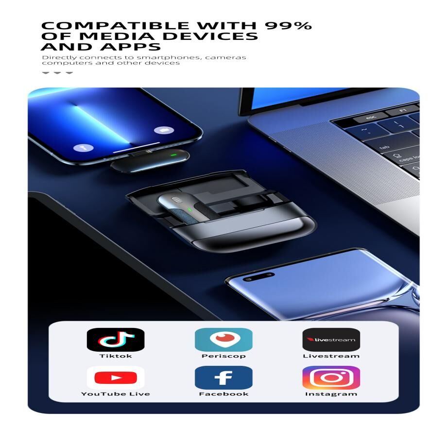 Vimai M8 -l Plug And Play Microphone Wireless Mini Portable Microphone For Recording Teaching ...