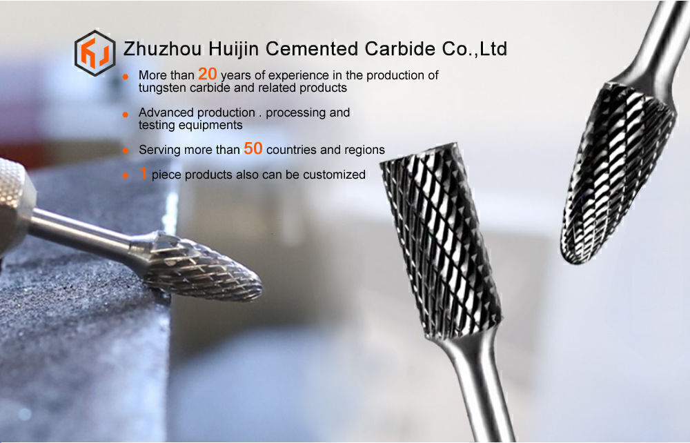 High Quality Type N Inverted Cone 06-16mm Tungsten Carbide Rotary Burrs Abrasive Tools Carbide ...