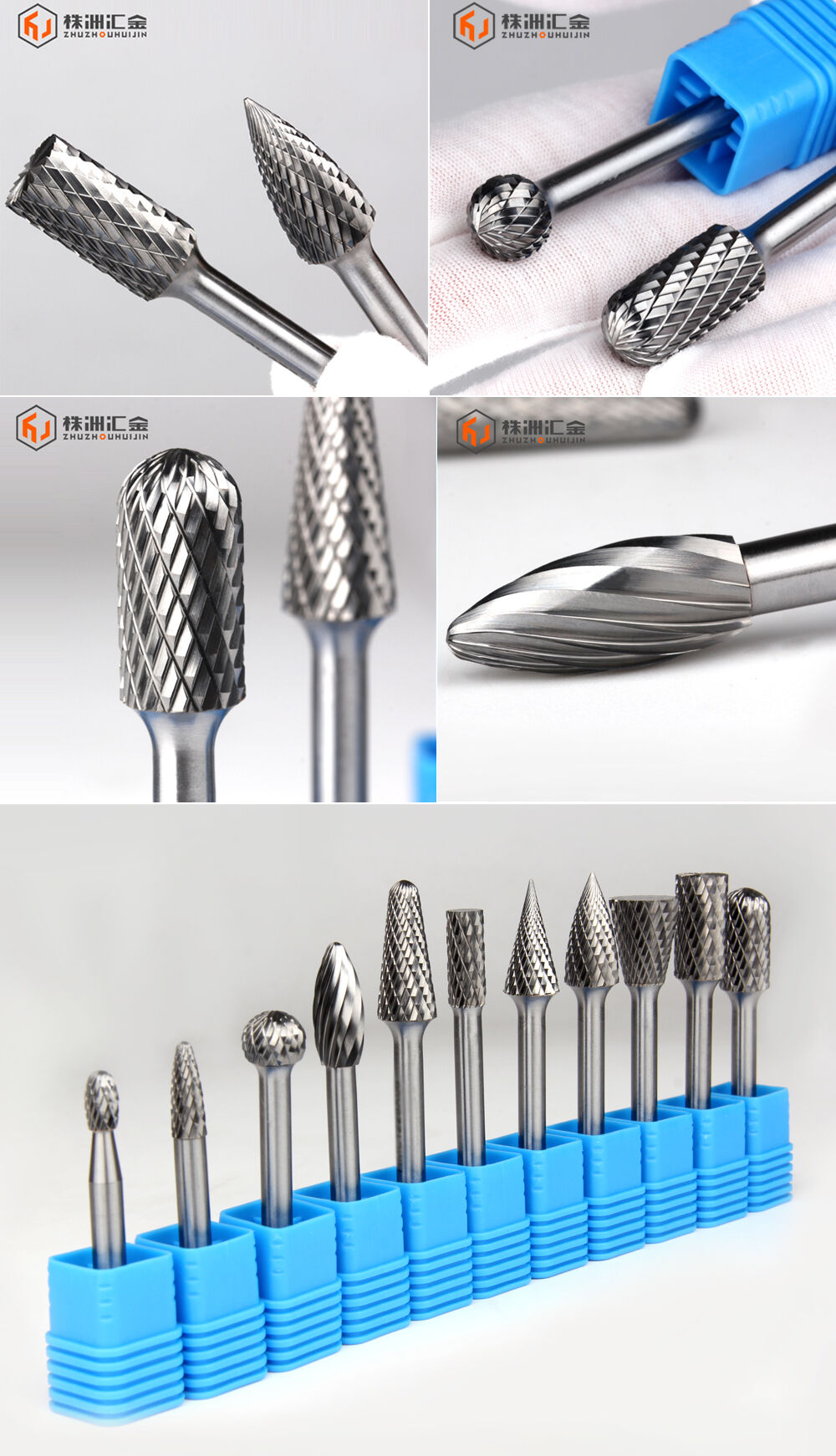 Flame Shape File Hand Tools Metal Straight Shank Rotary Burr H Shape ...