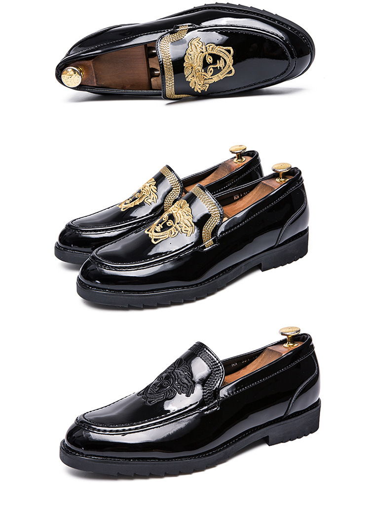 Popular Designer Super Luxury Style Lion Pattern Gold Black Men's ...