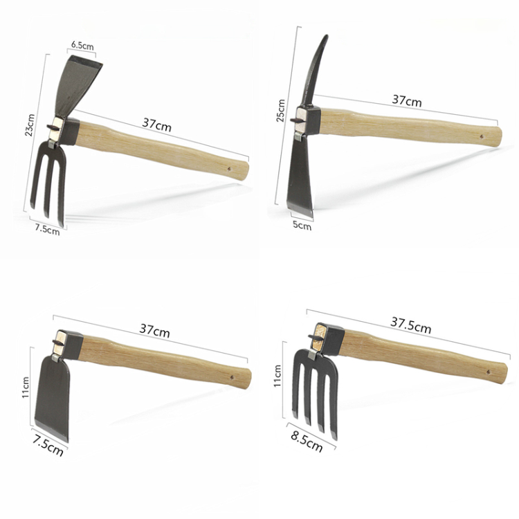 Various Styles Hoe Garden Tool With Wooden Handle For Planting Soil ...