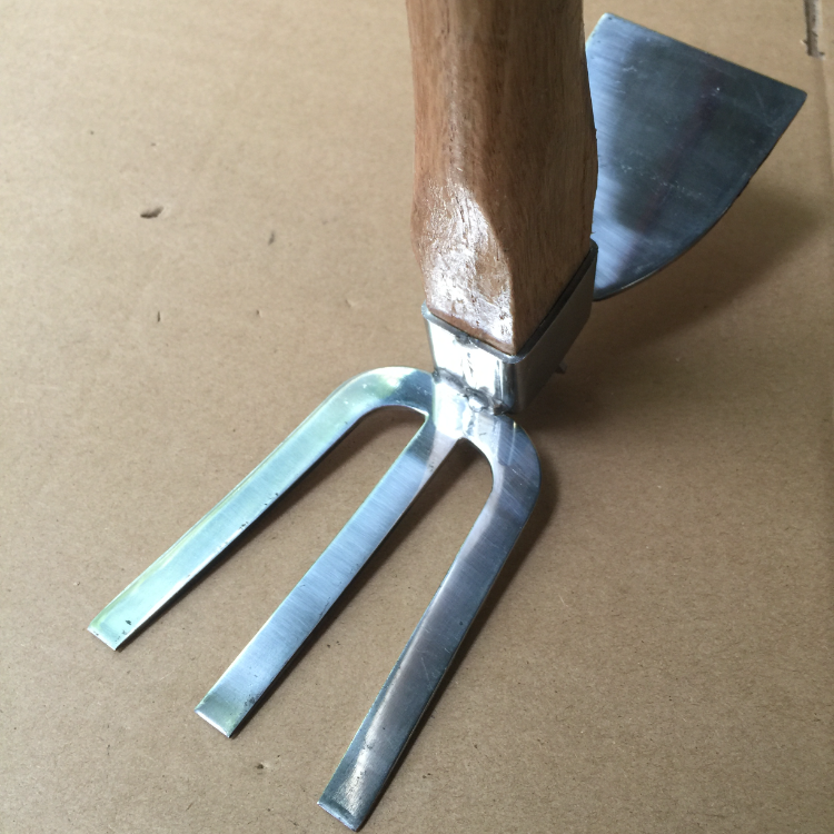 Carbon Steel Blade Cultivator Hand Tiller Tools Double Head Hoe With ...