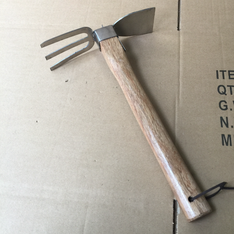 Carbon Steel Blade Cultivator Hand Tiller Tools Double Head Hoe With ...