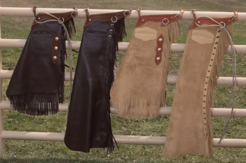 Customized Handmade Western Leather Chaps Chinks Riding Cowboy Outdoor ...