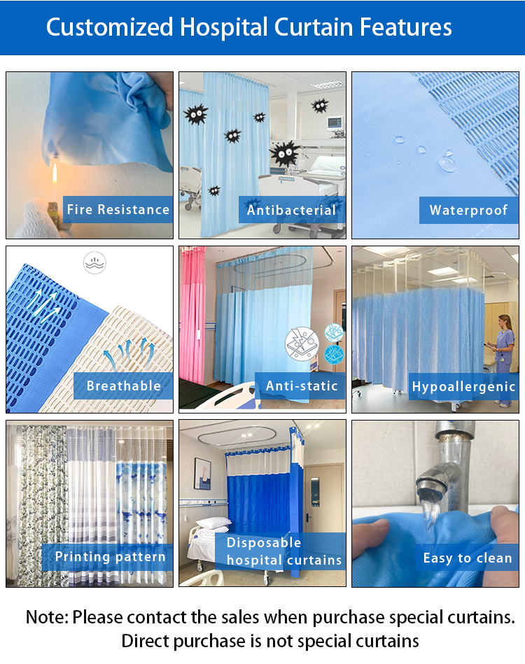 Buy China Wholesale 220gsm Hospital Curtain Fabric Customized Print ...