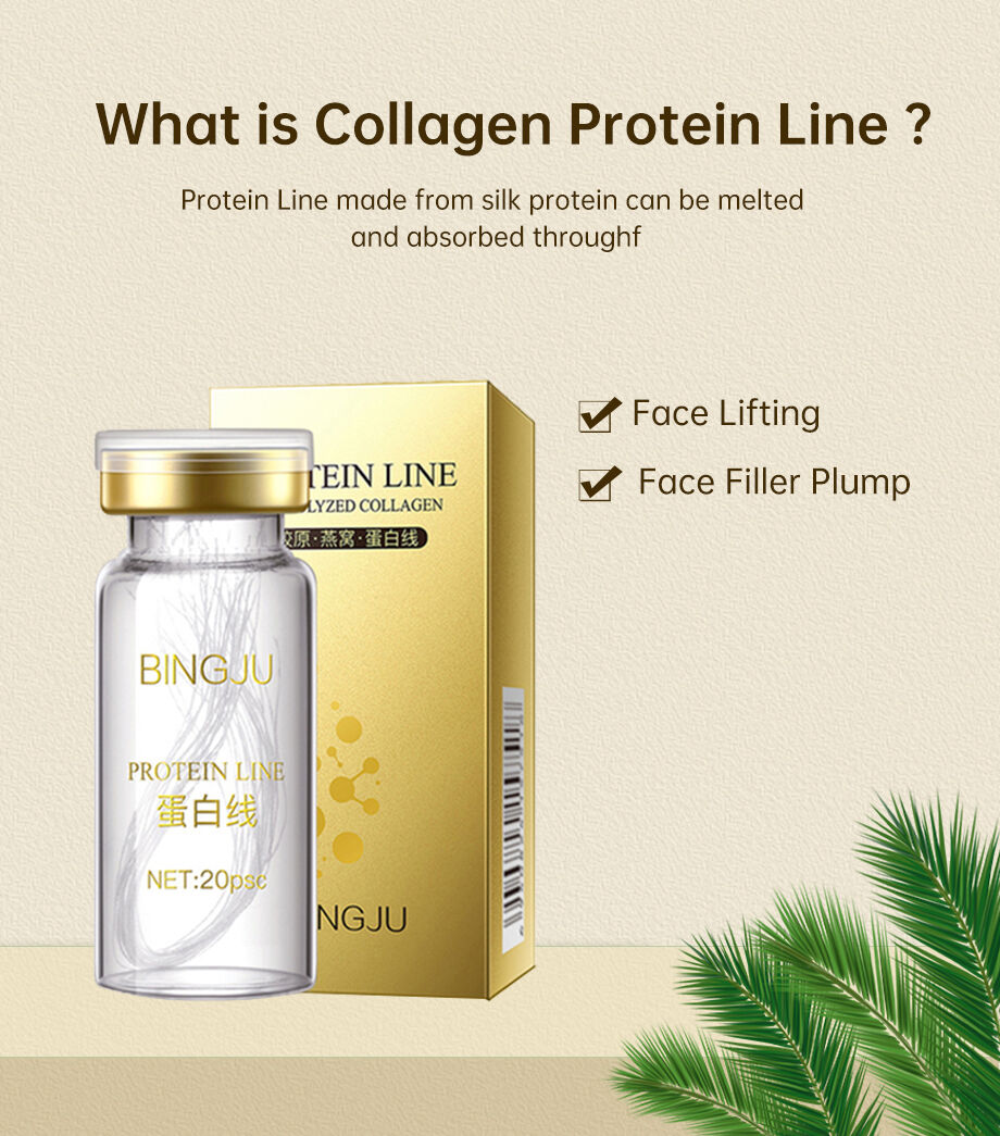 Buy Wholesale China Gold No Needle Silk Essence Active Collagen Threads ...