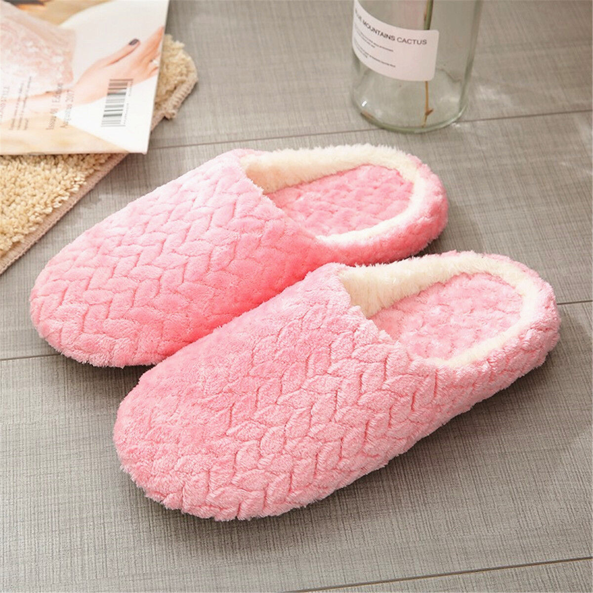 Custom Factory Price Felt Wool Slippers Sheepskin Slipper Boots Plush ...