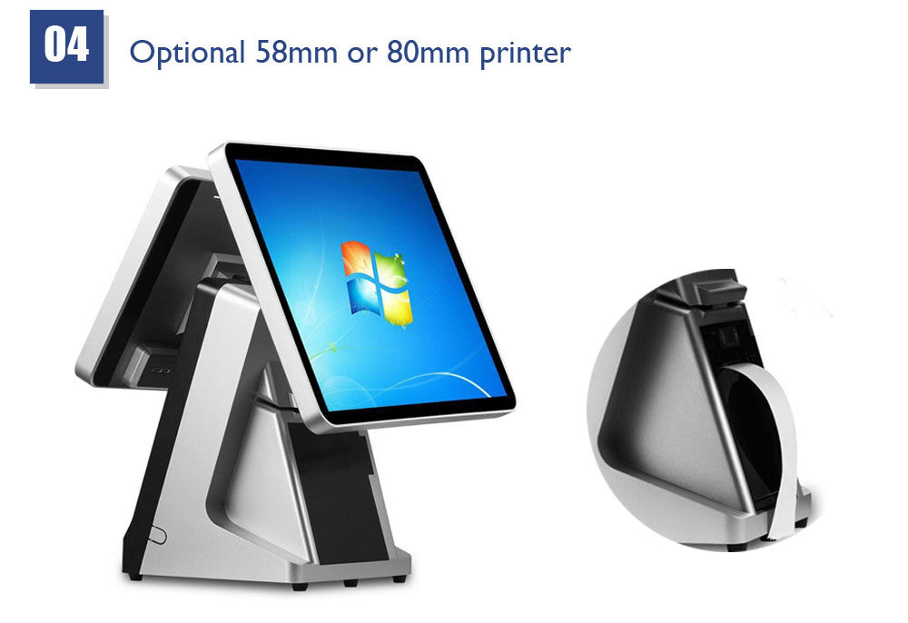 Buy Wholesale China 15inch I5 Cpu Aluminium Alloy Dual Screen Touch Pos Machine Cash Register ...