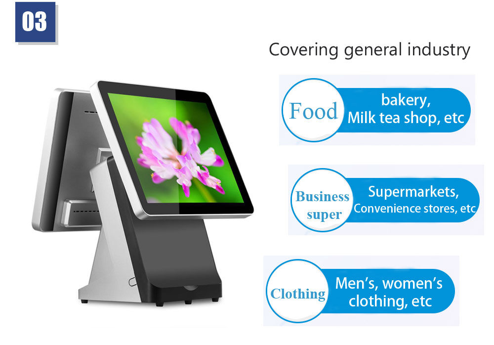 Buy Wholesale China 15inch I5 Cpu Aluminium Alloy Dual Screen Touch Pos Machine Cash Register ...
