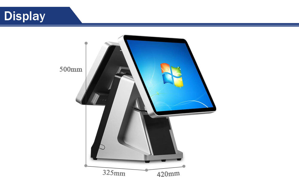 Buy Wholesale China 15inch I5 Cpu Aluminium Alloy Dual Screen Touch Pos Machine Cash Register ...