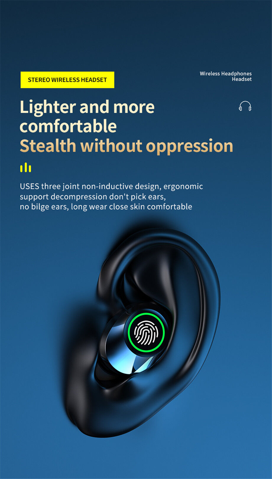 Buy Wholesale China Bq40 Tws 5.3 In Ear Headphones Bluetooth Waterproof ...