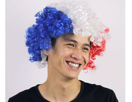 2022 Fifa World Cup Football Fans Wigs National Flags Wigs Afro Color ...
