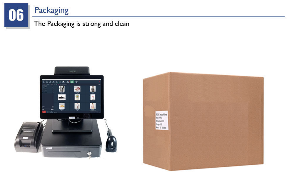 14' Windows Cash Register I3 Cpu With 58mm Printer Supermarket Touch ...