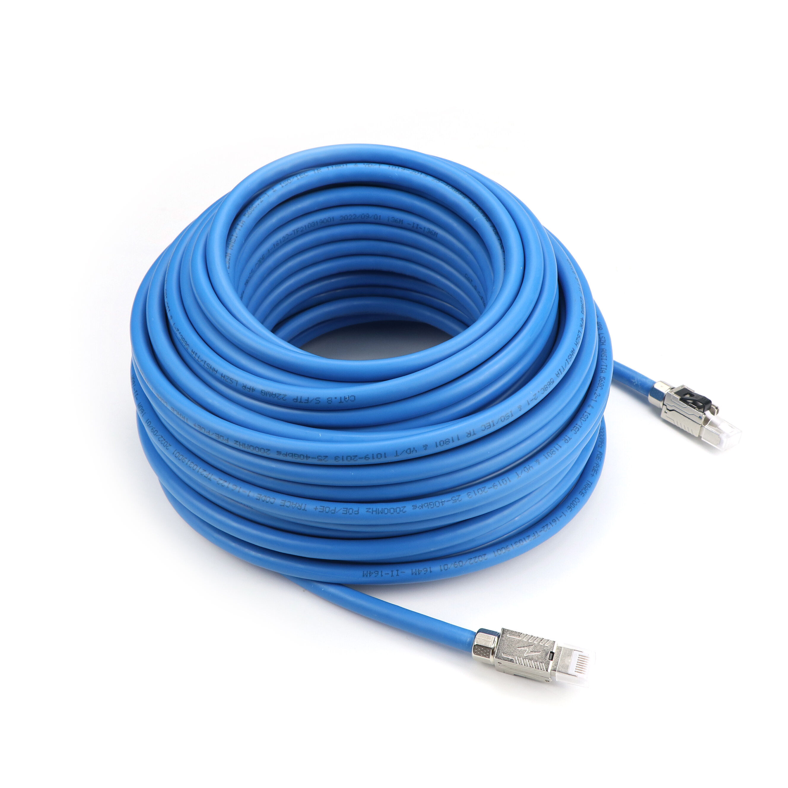 Internet Cable Cat8 22awg Cores 4 Pairs Cat8 Rj45 Network Cable Cat7e ...